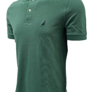 Nautica Men Classic Fit Polo Pique T-Shirt (Medium, Coastal Pine)