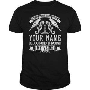 custom name shirts, last name shirts personalized- blood family shirts black