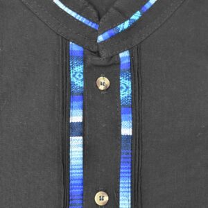 Mexican Guayabera Shirts for Men Multiple Colors Made in Mexico (Navy, L)