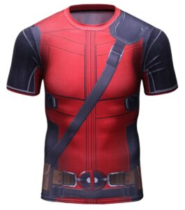 red plume mens 3d digital printing short sleeve t-shirt outdoor running yoga fitness tight shirt for men red b