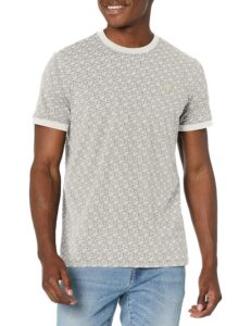 guess men's colin t-shirt, macro g cube white combo