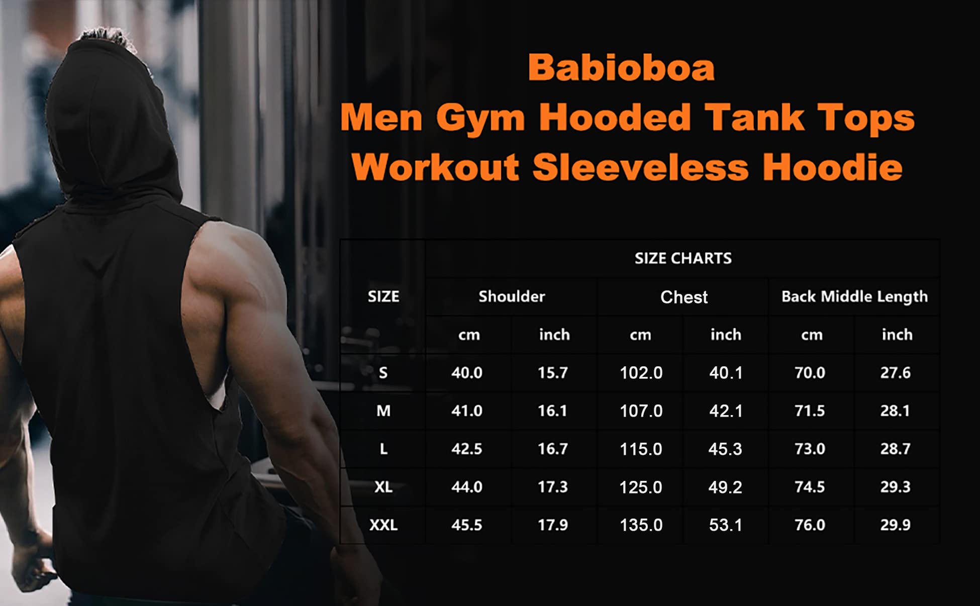 Babioboa Men's Hooded Training Tank Tops Quick Dry Running Cut Off T-Shirt Gym Drawstring Sleeveless Hoodie(Wine Red Medium)