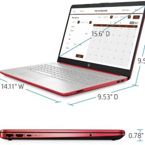 HP 2021 Pavilion 15 15.6-inch HD Laptop, Intel Pentium Processor, 8GB DDR4, 256GB SSD, Webcam, USB-C, HDMI, WiFi, Windows 10 S, Scarlet Red, TiTac Accessory (Renewed)