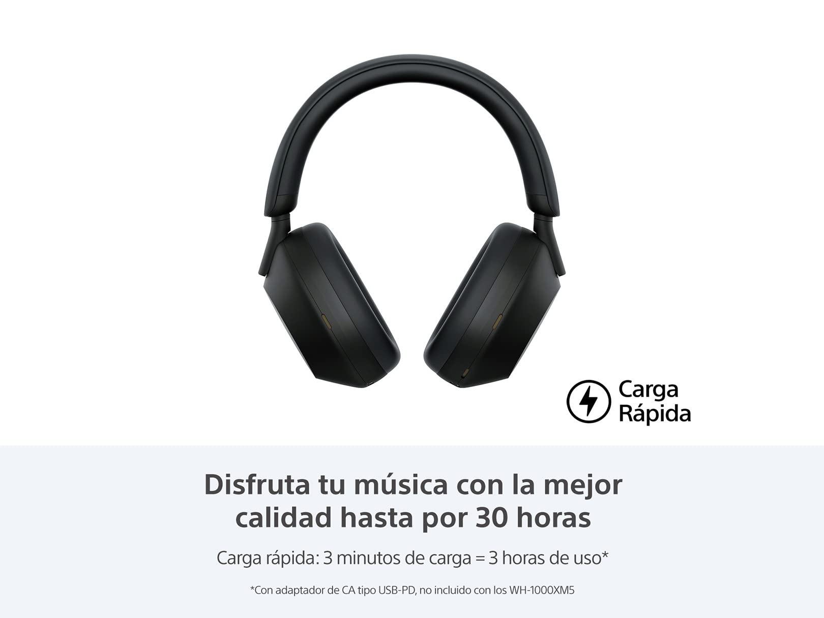 Sony WH-1000XM5 Noise Canceling Wireless Headphones - 30hr Battery Life - Over-Ear Style - Optimized for Alexa and Google Assistant - Built-in mic for Calls - Black