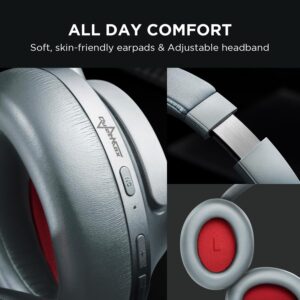 1MORE SonoFlow Active Noise Cancelling Headphones, Bluetooth Headphones with LDAC for Hi-Res Wireless Audio, 70H Playtime, Clear Calls, Preset EQ Via App, Silver