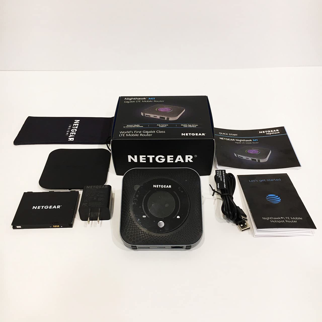 Netgear Nighthawk MR1100 4G LTE Mobile Hotspot Router (AT&T GSM Unlocked)(Steel Gray)