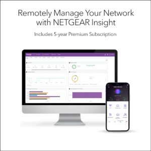 NETGEAR Orbi Pro WiFi 6 Mini Mesh System (SXK30) | Router with 1 Satellite Extender for Business or Home | VLAN, QoS | Coverage up to 4,000 sq. ft., 40 Devices | AX1800 802.11 AX (up to 1.8Gbps)