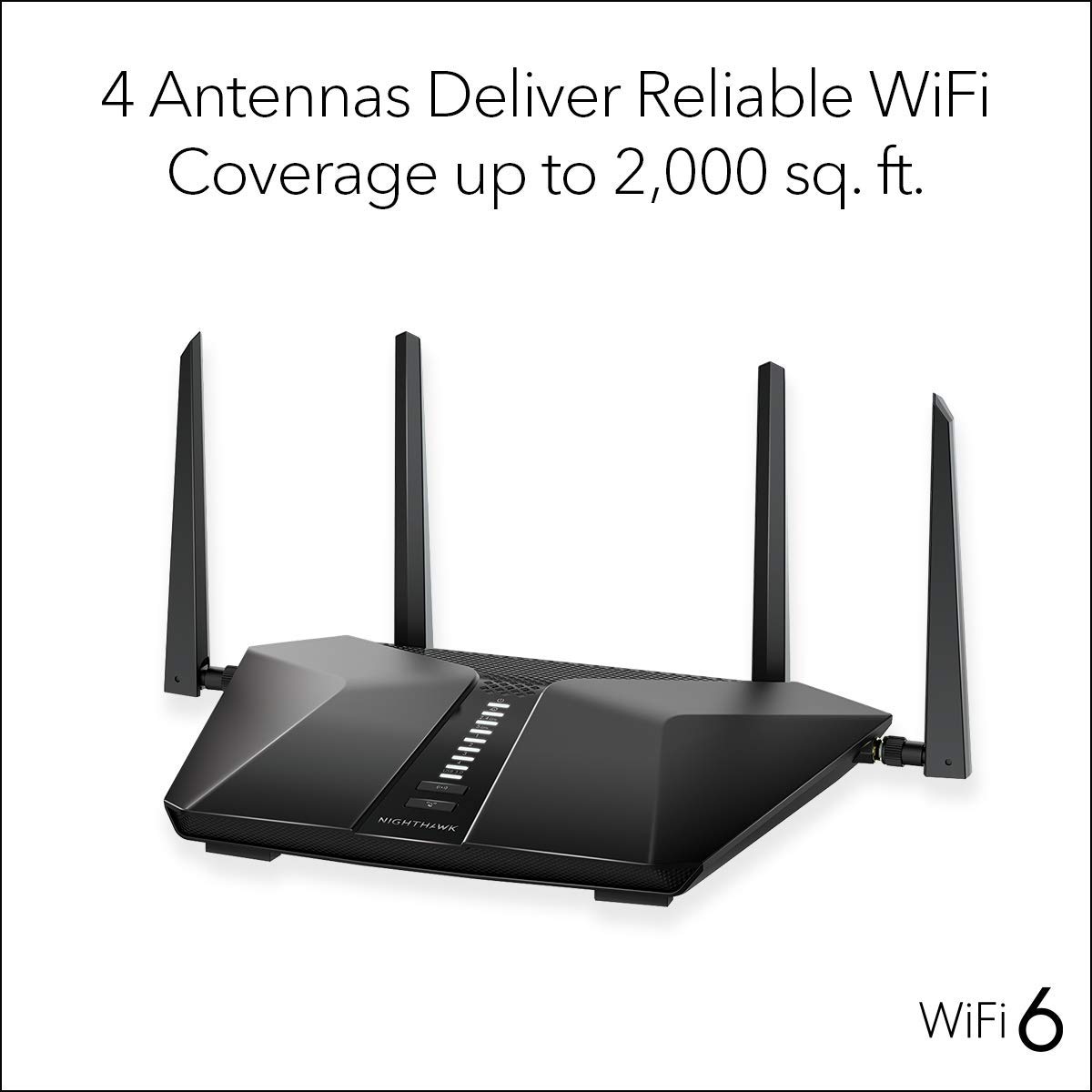 NETGEAR Nighthawk 5-Stream AX5 WiFi 6 Router (RAX43) � AX4200 Wireless Speed (Up to 4.2 Gbps) | 2,000 sq. ft. Coverage (Renewed)