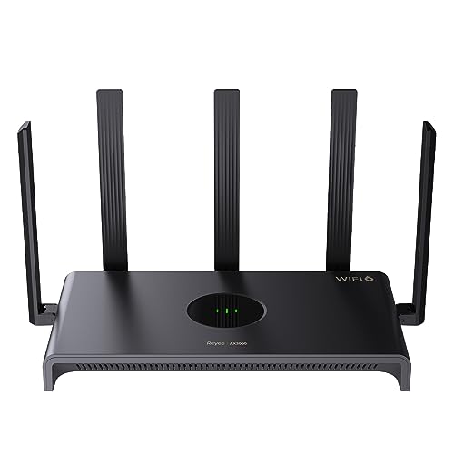 Reyee AX3000 Wi-Fi 6 Router, Dual Band Internet, 802.11ax Wireless, Coverage up to 3,000 Sq. Ft., Gigabit Wan Aggregation, WPA3, Smart VPN for Large Home (RG-E4)