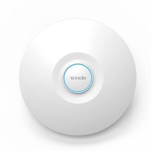 tenda wifi 6 ax3000 dual band gigabit long-range ceiling mount access point(i29)|coverage 5400 sq.ft|poe+ powered|surport ieee 802.11ax wave 2, ofdma, seamless roaming, mu-mimo|white