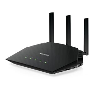 netgear nighthawk wifi 6 router (rax36s) – 4-stream gigabit router ax3000 dual-band wireless speed (up to 3gbps) | covers up to 2,000 sq. ft., 25 devices | includes 1-year armor internet security