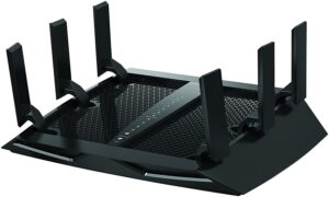 netgear nighthawk x6 smart wifi router r7900 ac3000 tri-band up to 3000mbps wireless speed up to 3,500 sq. ft of coverage compatible with amazon echo/alexa (renewed)