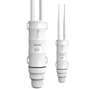 WAVLINK Outdoor WiFi Range Extender AC600 High Power Weatherproof Outdoor WiFi Extender for Backyard,Dual Band 2.4 & 5GHz Long Range Wifi Extender,Support WiFi Access Point/Repeater/Router/Bridge Mode