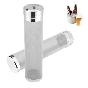 cyrank beer brewing mesh filter, beer dry hopper filter stainless steel hop strainer cartridge hop strainer 300 micron filter stainless steel hop strainer brewing hopper basket