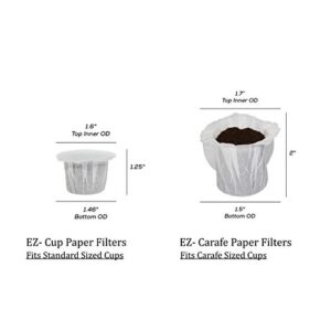 Perfect Pod EZ-Cup Paper Coffee Filters with Patented Lid for Single-Serve Coffee Brewers and Coffee Pods, Compatible with Keurig, 18-Pack (900 Filters)