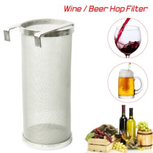 LoveDeal Stainless Steel 400 Micron Mesh Hop Spider, 4"x10" Hopper Filter Strainer, Dry Beer Filter Basket for Home Beer Brewing Keg or Tea kettle