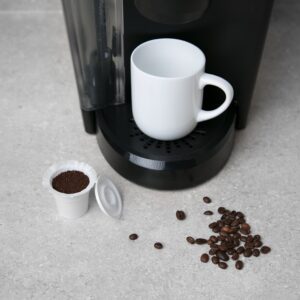 Disposable Cups for Use in Keurig® Brewers - Simple Cups - 25 Cups, Lids, Filters with Easy Close Stand - Use Your Own Coffee