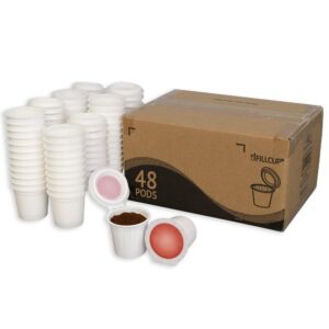 iFillCup, 48 Count Red - iFillCup, fill your own Empty Single Serve Pods. Eco friendly 100% recyclable pods for use in k cup brewers including 1.0 & 2.0 Keurig. Airtight to seal in freshness.