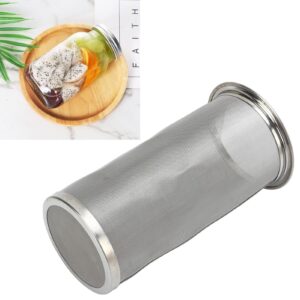 Cold Brew Coffee Filter Stainless Steel Filter Coffee Tea Infuser Coffee Strainer Mason Canning Jar Mesh Coffee Filter for Wide Mouth Mason Canning Jar and Iced Tea Maker(8 * 15cm)