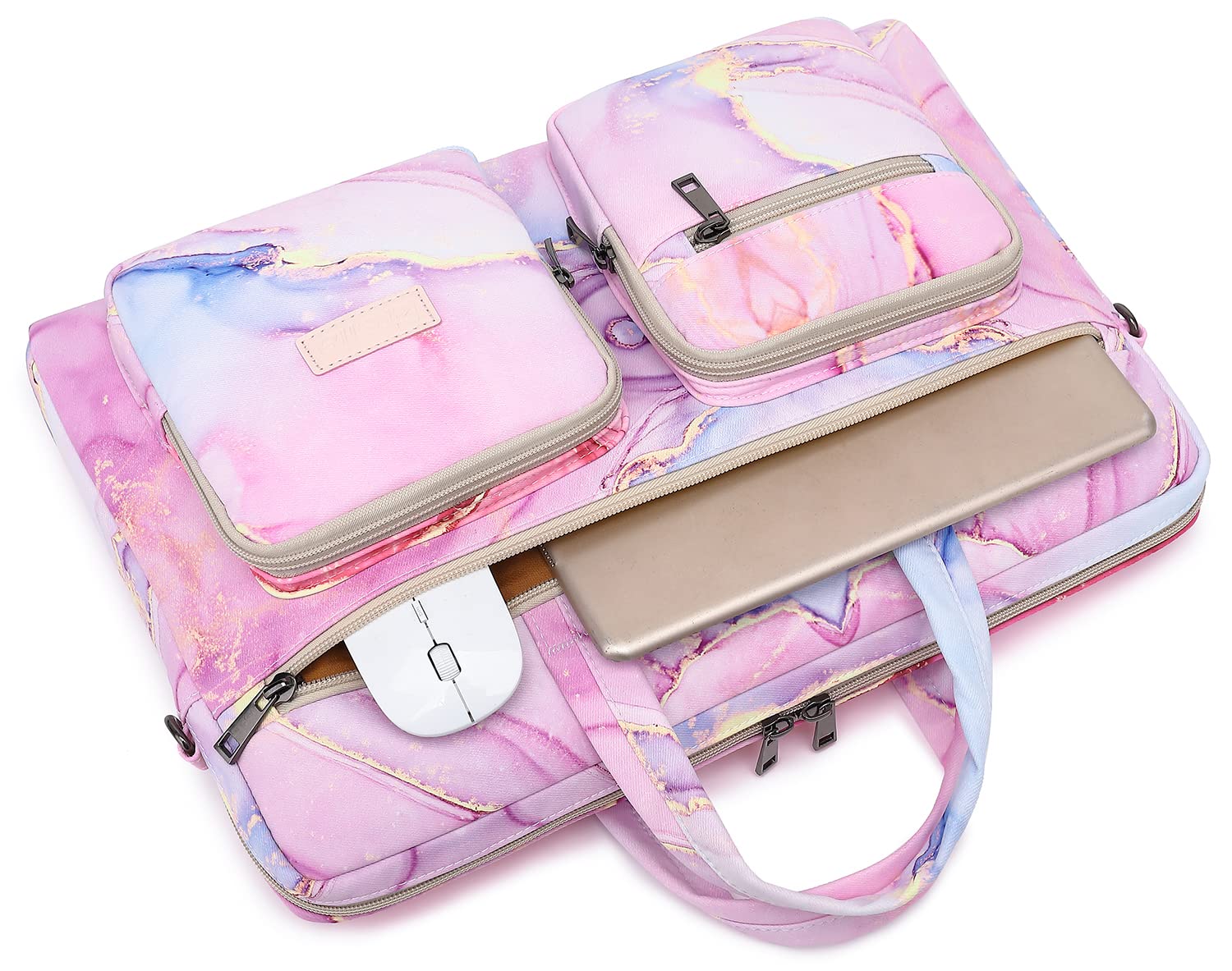 Ezrelia15-15.6 inch Laptop Shoulder Bag, for MacBook Pro 16, Hp Lenovo Dell 14 inch Waterproof Messenger Bag Case Sleeve