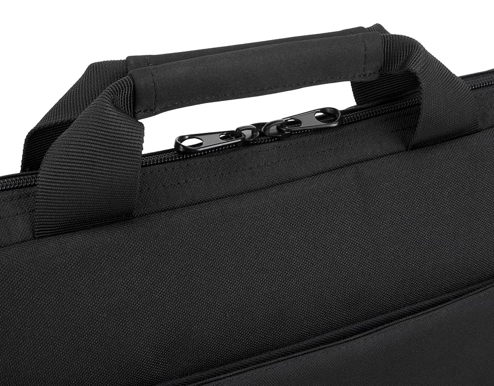 Lenovo Laptop Shoulder Bag T215 15.6 inch - Black- Slip Laptop Compartment - Front Zippered Pocket - Adjustable Strap