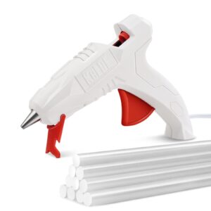 kelde full size glue gun kit - 40w high temperature hot glue gun with 10pcs glue sticks for diy & craft projects, home decor…