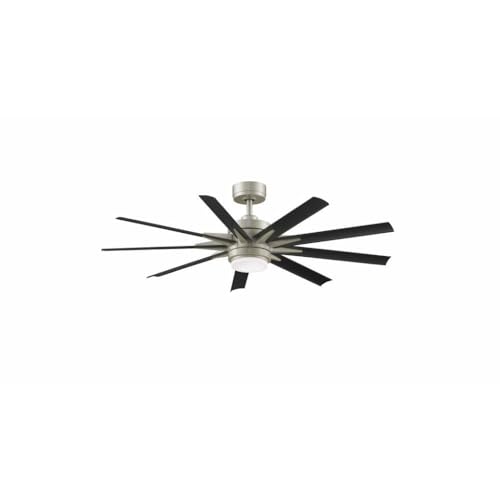 Fanimation MAD8152BNW Odyn Custom Ceiling Fan Motor with Light Kit, 56, 64 or 72 inch blade sweeps available, Brushed Nickel