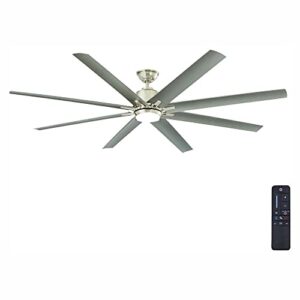 home decorators collection kensgrove 72 in. led indoor/outdoor brushed nickel ceiling fan