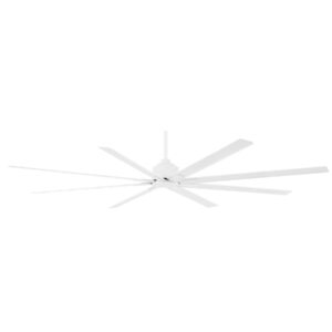 minka-aire f896-84-whf xtreme h2o 84 inch outdoor ceiling fan with dc motor in flat white finish