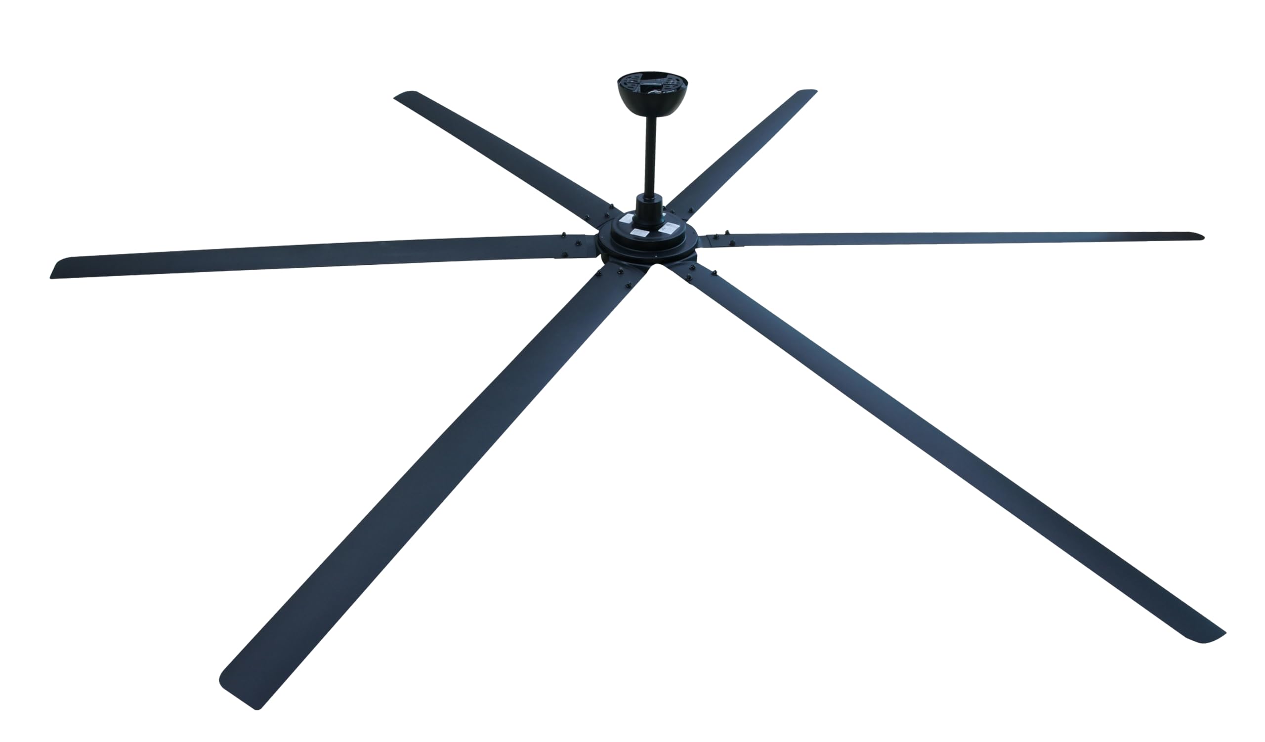 iLiving 120 Inch, 6 Blades BLDC Big Ceiling Fan, High Volume Low Speed Outdoor Fan with Powerful Brushless DC Motor Reversible Industrial Commercial and Residential, 21000 CFM at 75 RPM with IR Remote