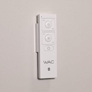 WAC Smart Fans Sonoma Indoor and Outdoor 3-Blade Ceiling Fan 56in Matte White with 3000K LED Light Kit and Remote Control works with Alexa and iOS or Android App