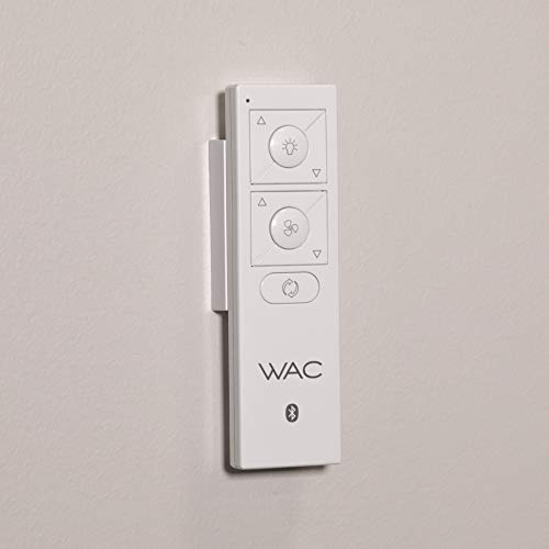 WAC Smart Fans Sonoma Indoor and Outdoor 3-Blade Ceiling Fan 56in Matte White with 3000K LED Light Kit and Remote Control works with Alexa and iOS or Android App