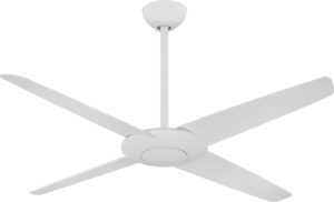 minka-aire f738d-whf pancake 52 inch ceiling fan with dc motor in flat white finish