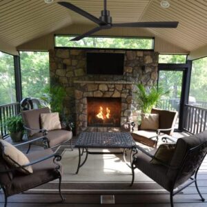 MINKA-AIRE F787-CL Simple 52 Inch Outdoor 3 Blade Ceiling Fan with DC Motor in Coal Finish