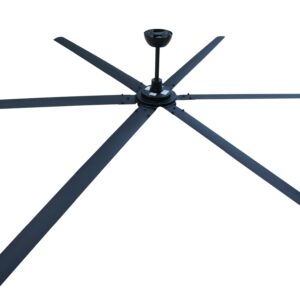 iLiving 102 Inch, 6 Blades BLDC Big Ceiling Fan, High Volume Low Speed Outdoor Fan with Powerful Brushless DC Motor Reversible Industrial Commercial and Residential, 17800 CFM at 90 RPM with IR Remote