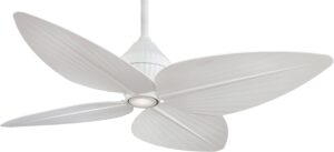 minka-aire f581-whf gauguin 52 inch outdoor ceiling fan in flat white finish