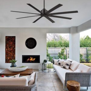 MINKA-AIRE F896-65-CL, Xtreme H2O 65" Ceiling Fan in Coal Finish with Remote and Additional 24" Downrod………