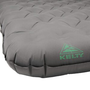 Kelty Kush Queen Air Bed W/Battery-Powered Pump, PVC-Free Queen Air Mattress, Comfy and Plush 6-inch Pad, Carry Bag Included - Indoor/Outdoor Camping Air Bed