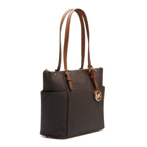 MICHAEL Michael Kors Jet Set Item East/West Top Zip Tote (Brown/Acorn)