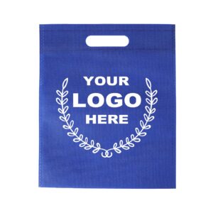 SOUTH GIANT Custom Promotional Bags with Logo - Personalized Reusable Gift Tote Bags - Recyclable Non-Woven Shopping Bags with Your Design Printed - 50pcs