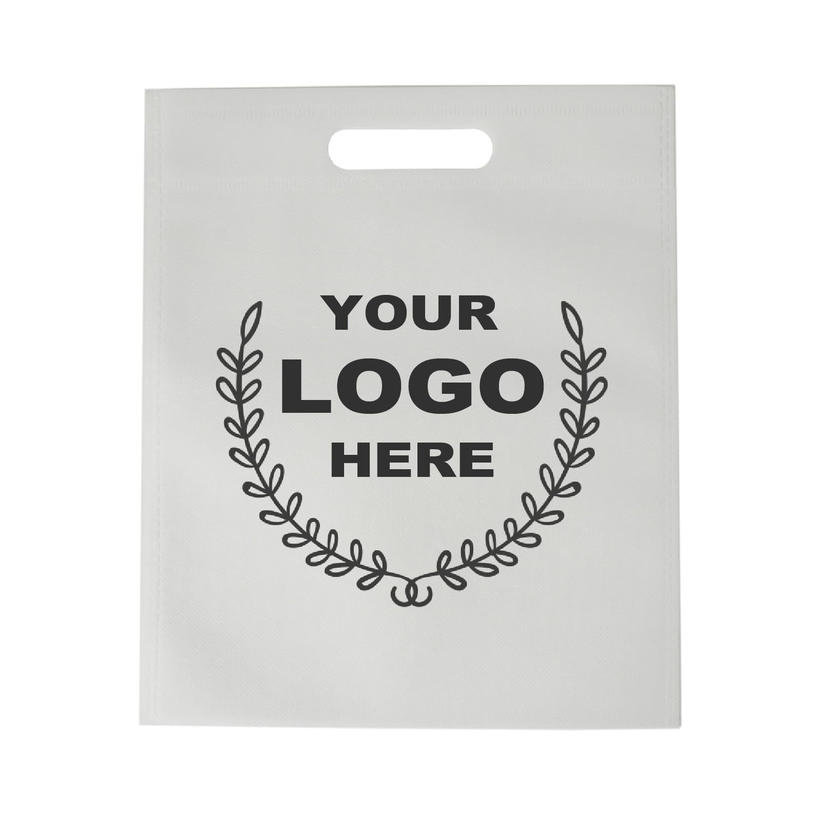 SOUTH GIANT Custom Promotional Bags with Logo - Personalized Reusable Gift Tote Bags - Recyclable Non-Woven Shopping Bags with Your Design Printed - 50pcs