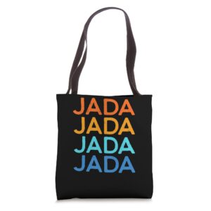 jada customize name outfit idea tote bag