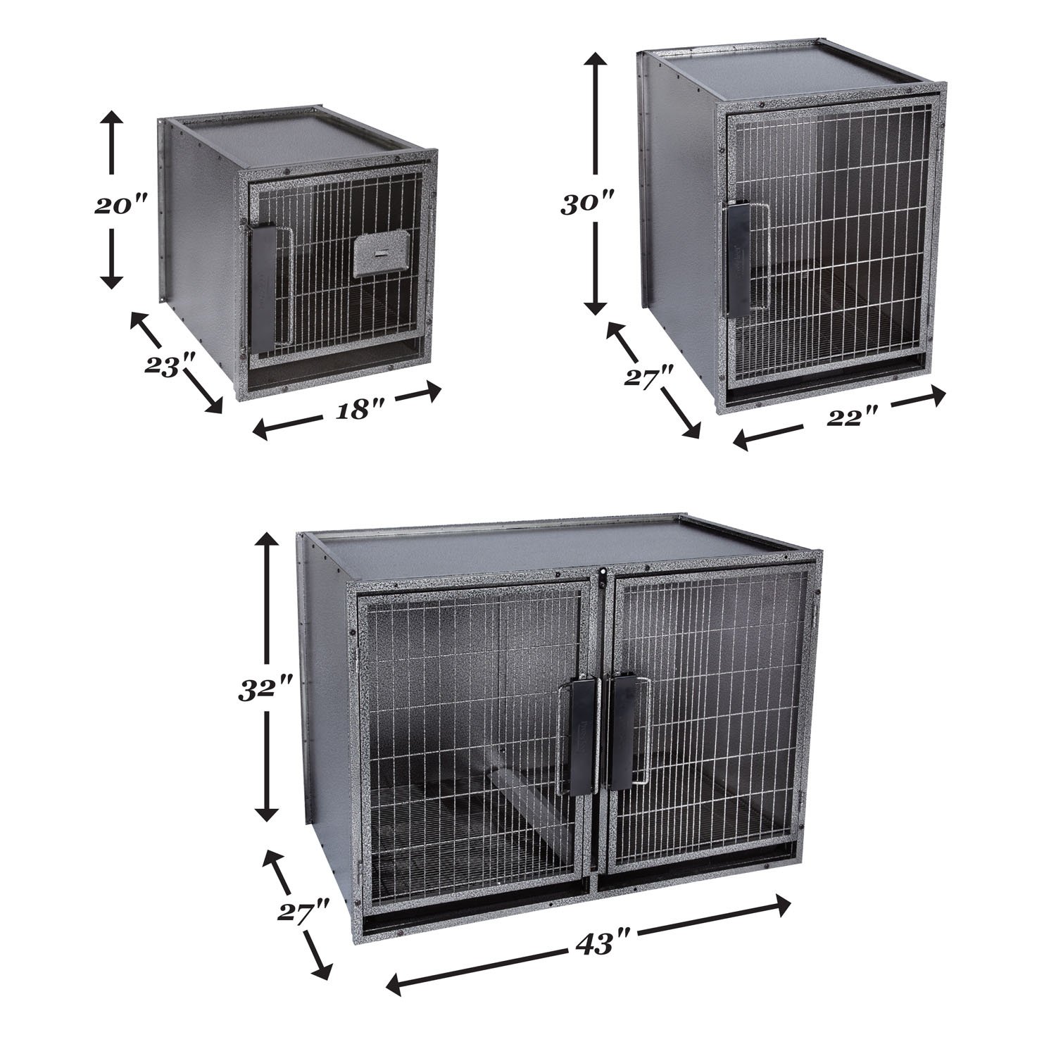 ProSelect Large Modular Kennel Cage Graphite