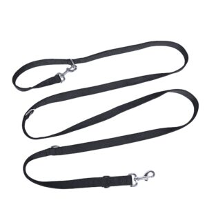 rinsduall dog leash multi-function leash hands free dog leash nylon dog training leash solid and adjustable length 10 ft width 1 inch