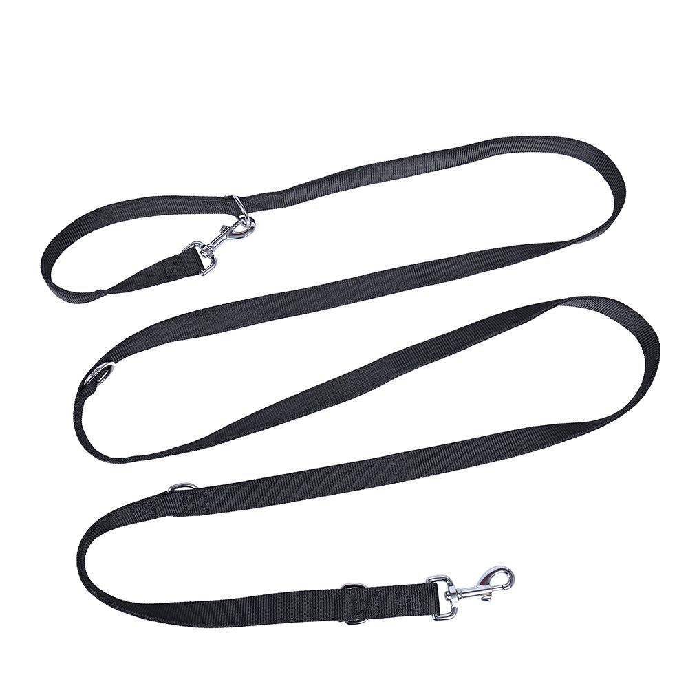 Rinsduall Dog Leash Multi-Function Leash Hands Free Dog Leash Nylon Dog Training Leash Solid and Adjustable Length 10 ft Width 1 inch