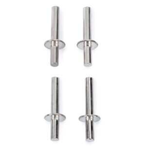 proselect replacement stacking pins for modular cages - durable metal pins for stacking modular kennel cages, 4-packs