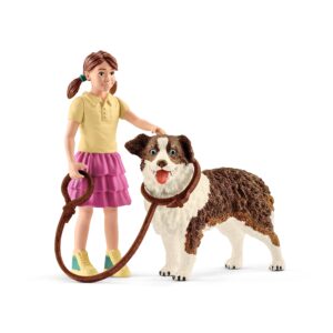 Schleich Farm World, Animal Toys for Girls and Boys Ages 3-8, 5-Piece Playset, Dog Kennel, Red