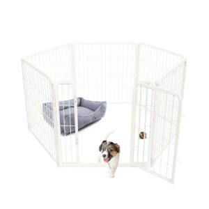 fxw homeplus dog playpen designed for indoor use, 24" height for puppy and small dogs, white│patented