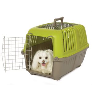 midwest homes for pets spree travel pet carrier, dog carrier features easy assembly and not the tedious nut & bolt assembly of competitors, ideal for small dogs & cats