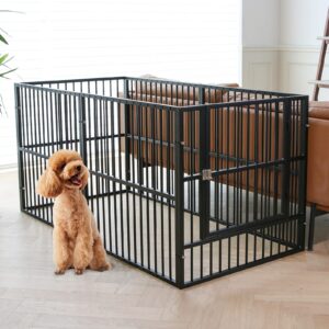 rypetmia dog playpen 31.5" height puppy pen,heavy duty 31"- 63" inch extendable, safe and sturdy dog pens, easy assemble for outdoor indoor pet playpen